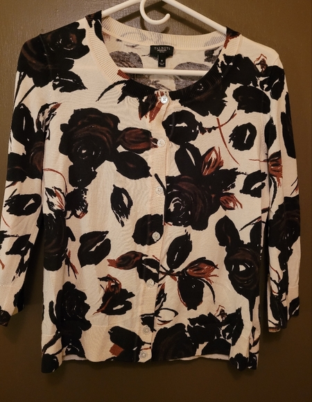 Talbots | Sweaters | 7 Talbots Cardigan Top Sz M | Poshmark